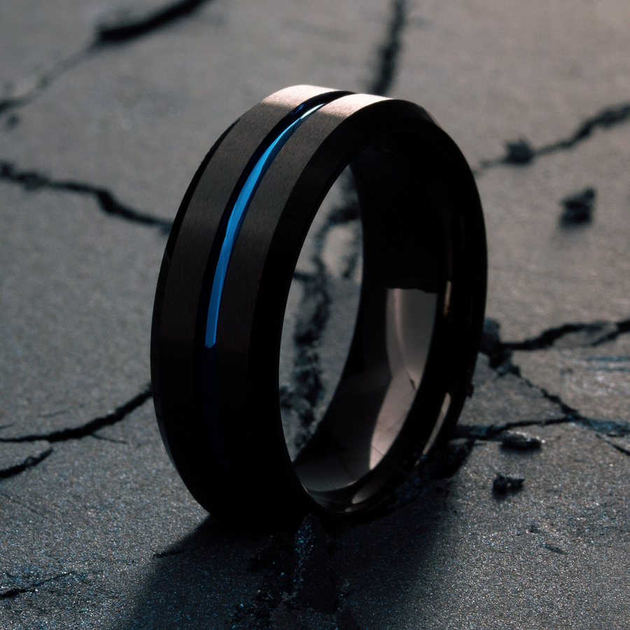 Mens Black Wedding Bands | A Collection of Black Rings for Men ...