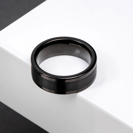 Mens Black Wedding Bands | A Collection of Black Rings for Men ...