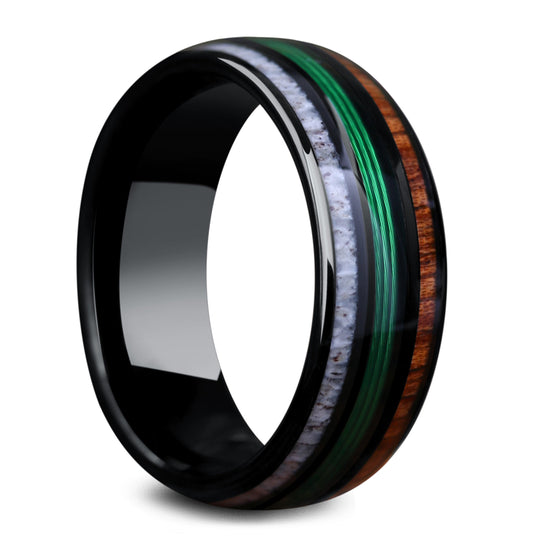 Bassmaster Catch - Men's Fishing Line Ring / Men's Wedding Band With ...