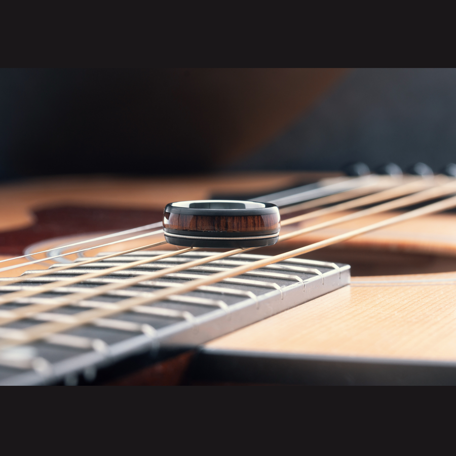 Men's Guitar String Wedding Band | The Musicians Wedding Band ...