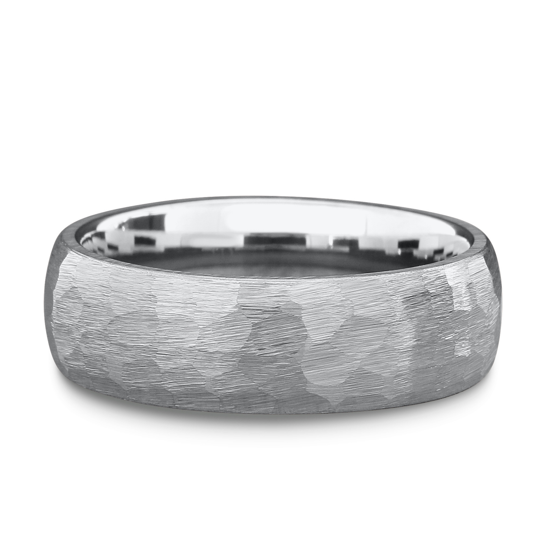 Men's Hammered Tungsten Wedding Band: The Blacksmith Ring: 7mm, Comfort ...