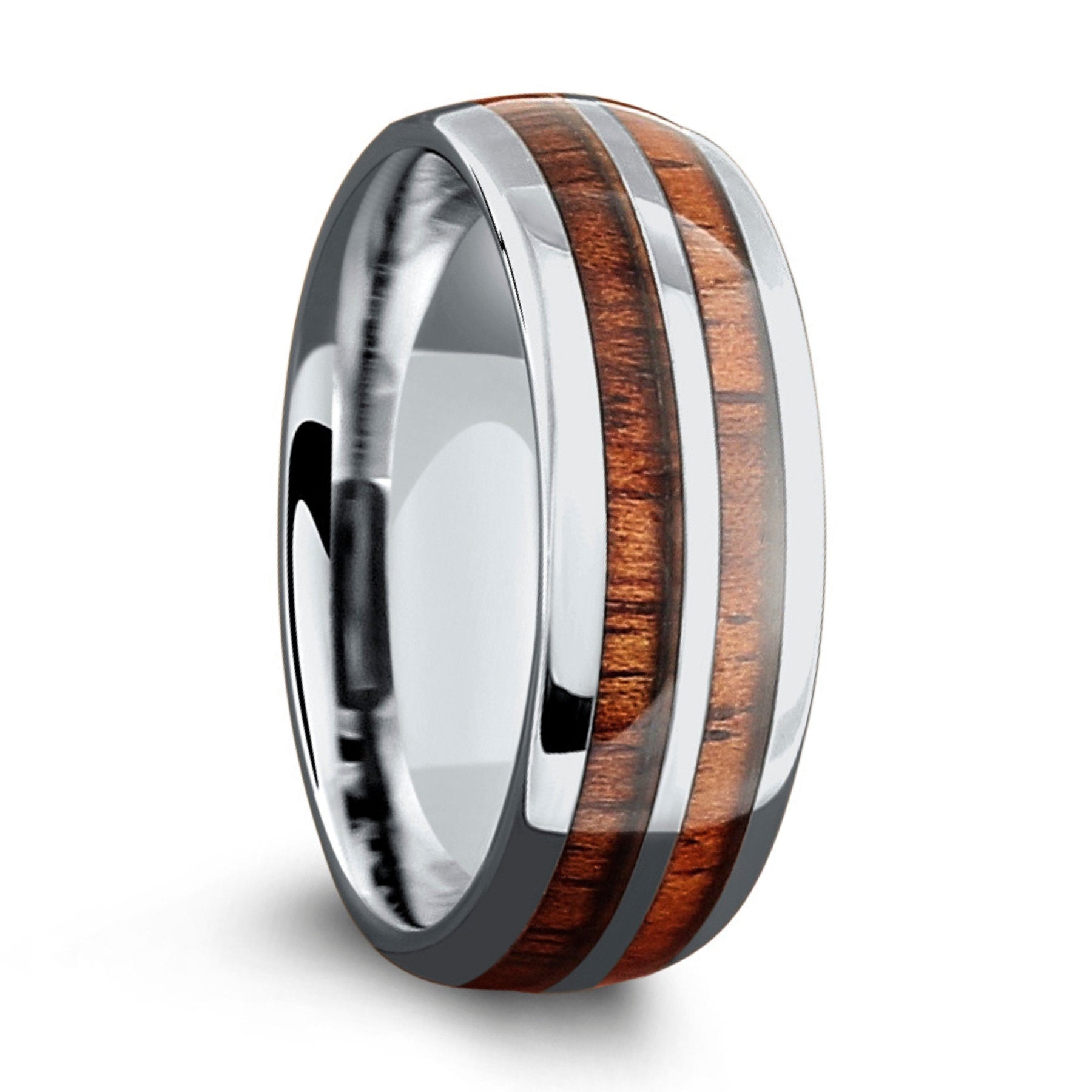 The Silver Wood Barrel Ring | Men's Whiskey Barrel Ring – Northern ...